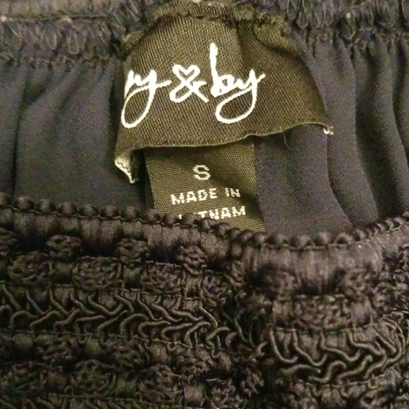 by & by | Tops | By By Navy Blue Off Shoulder Blouse S | Poshmark